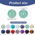 1 Set 168Pcs 14 Styles Natural & Mixed Gemstone Beads Sets Round Mixed ...
