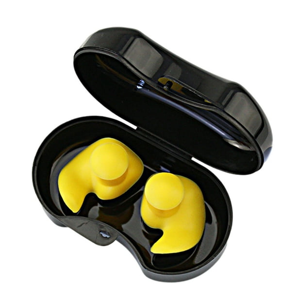 huanledash 1 Pair Bath Earplugs Easy to Wear Professional Non-slip ...