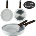 Free Shipping! 10pcs Pots and Pans Set, Nonstick White Granite ...