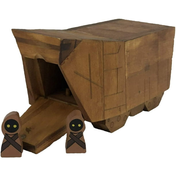 Disney Parks Star Wars Galaxy's Edge Sandcrawler Jawa Wooden Playset ...