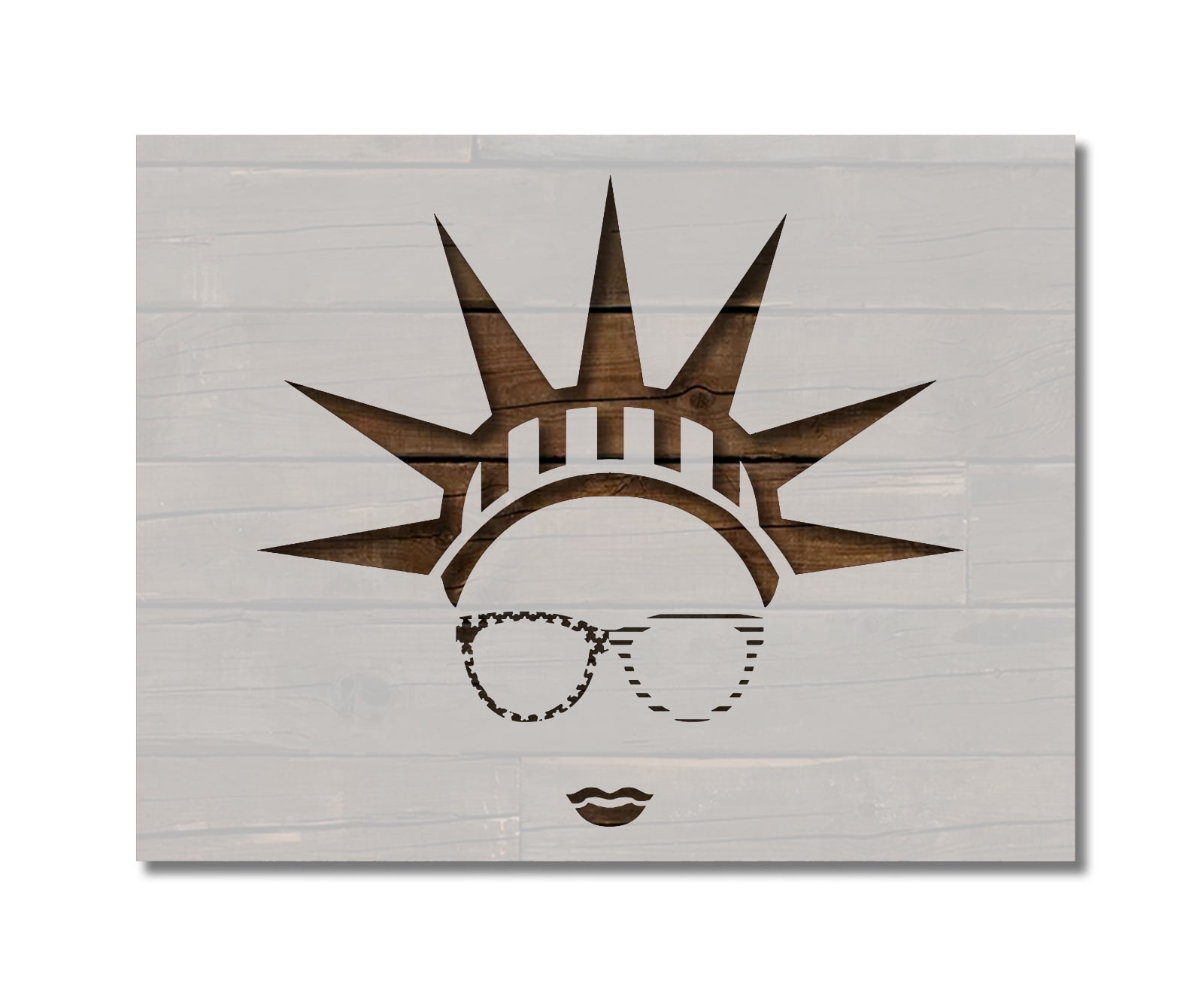 Statue of Liberty Freedom Head 4th of July Stencil Template Reusable 8. ...