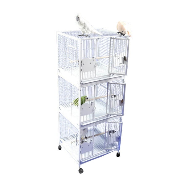 A and E Cage Co. 24"x22" Triple Stack Cage - Black - Walmart.com