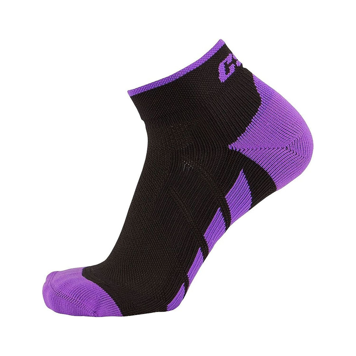 CSX High Cut Ankle Sock Pro M PURPLE ON BLACK (X110PRB-M) - Walmart.com