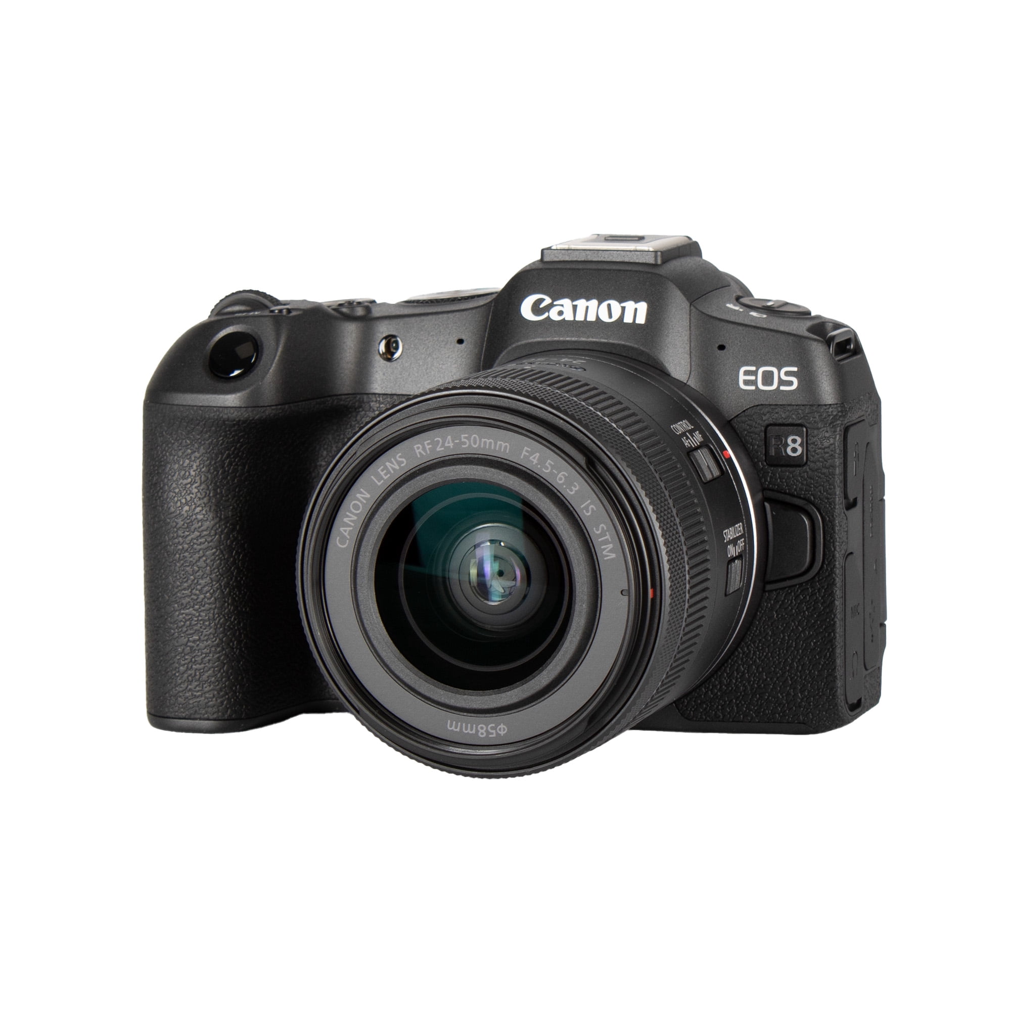 Canon EOS R8 Full-Frame Mirrorless Camera w/RF24-50mm F4.5-6.3 is STM Lens