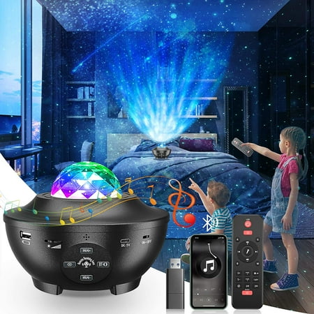 Star Projector, Galaxy Projector With Bluetooth Speaker, 3 In 1 Ocean ...