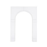BalsaCircle 7 feet White Spandex Backdrop Arch Cover for Arc de ...