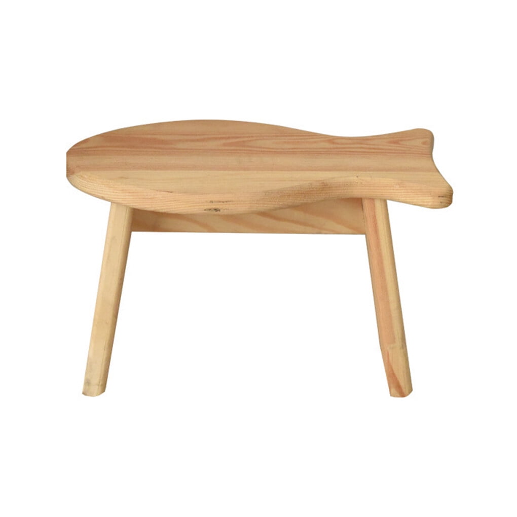 TureClos Solid Wood Texture Stool Chair Children Adult Small Furniture ...