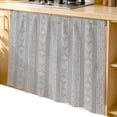Gray Striped Cabinet Curtains 35''x35'', Modern Abstract Art Geometric ...