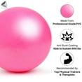 PULLIMORE 9.84 Inch Pilates Exercise Ball, Anti Burst Mini Bender Ball ...