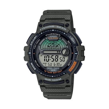 Casio Men's Heavy Duty Mud-Resistant Digital Watch, Green TRT110H-3AV ...
