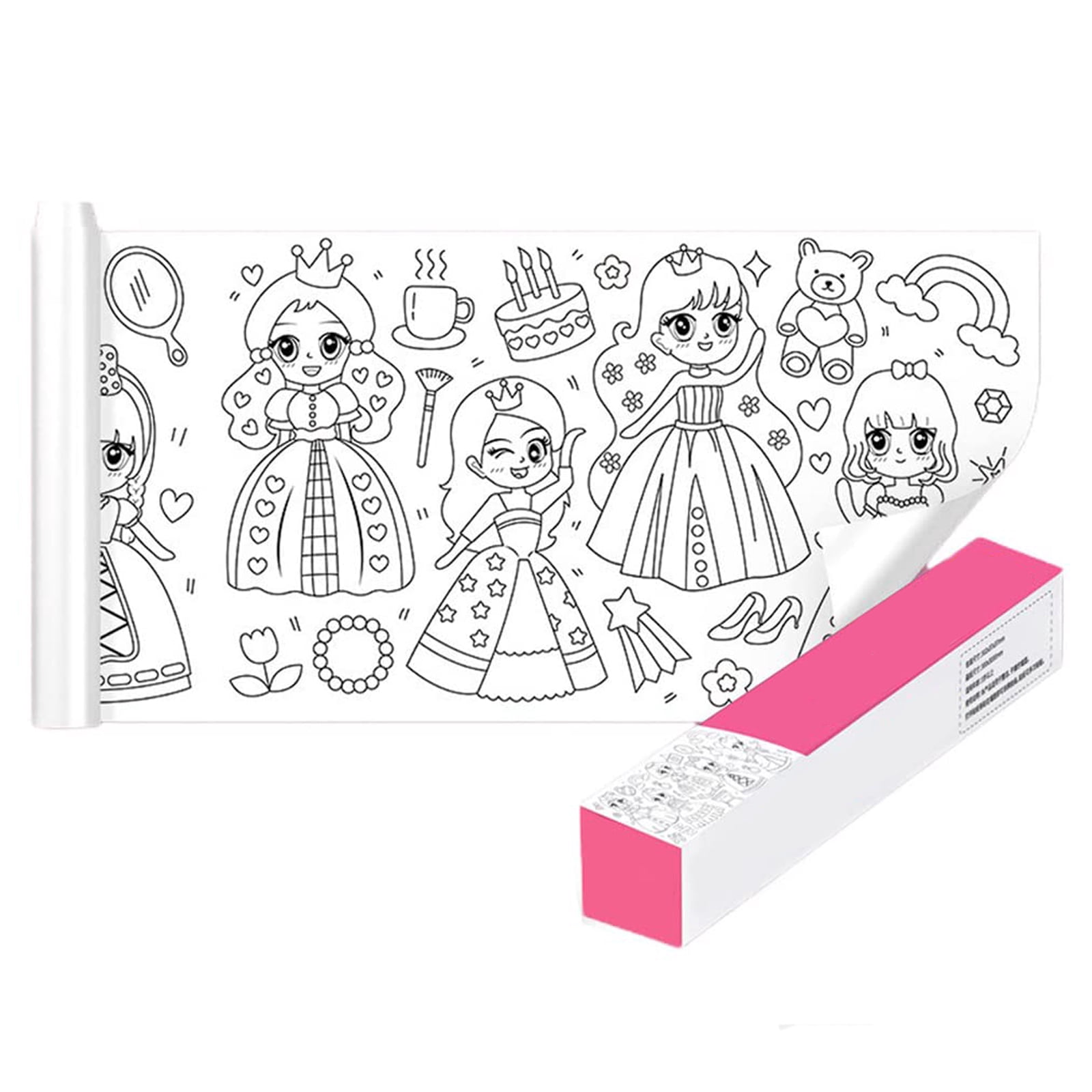 Children's Drawing Roll - Coloring Paper Roll for Kids, Drawing Paper ...