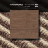 Shop Chicology Snap-N'-Glide Cordless Roller Shade, Felton Truffle ...