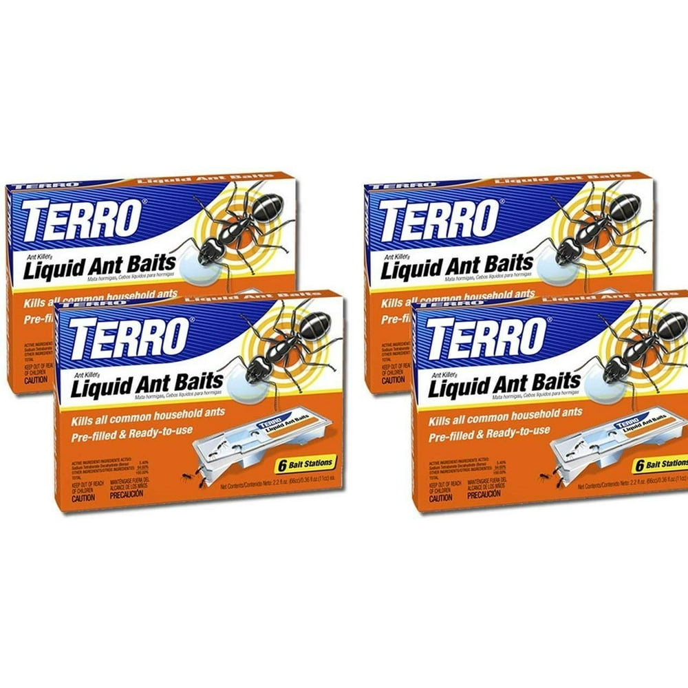 Terro Liquid Ant Killer Boxed 4 Pack-6 units each - Walmart.com ...