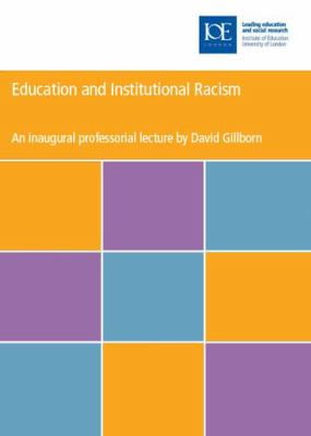 Pre-Owned Education and Institutional Racism (Paperback) 0854736638 ...