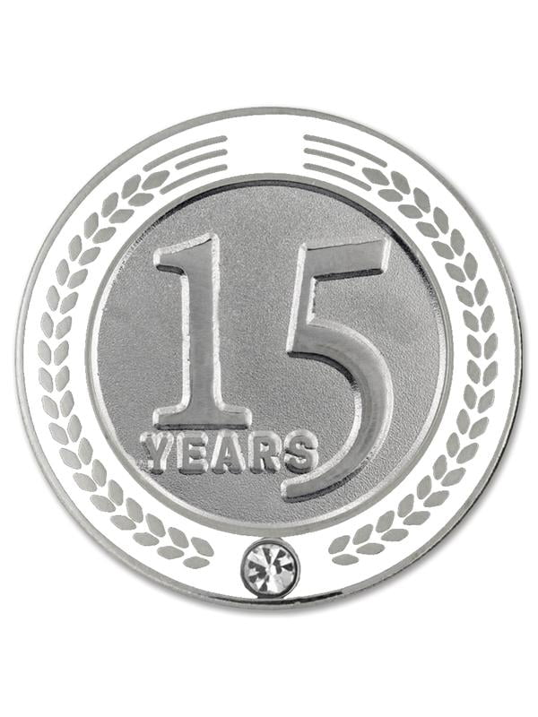 PinMart's 15 Years of Service Award Employee Recognition Gift Lapel Pin ...