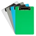 JAM Paper Small Plastic Clipboards with Low Profile Metal Clip, 6 x 9 ...