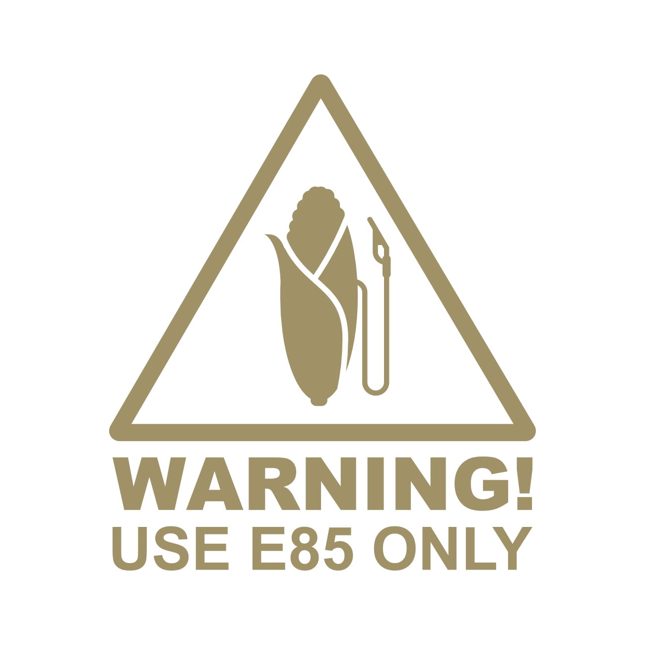 E85 Only Sticker Decal Die Cut - Self Adhesive Vinyl - Weatherproof ...
