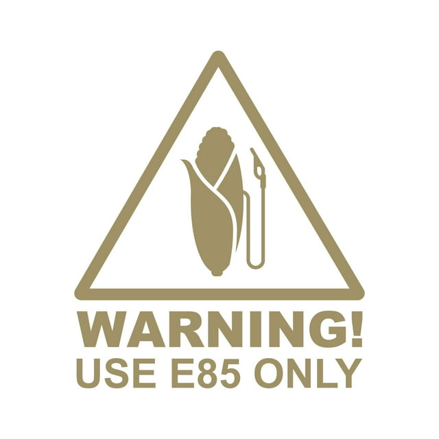 E85 Only Sticker Decal Die Cut - Self Adhesive Vinyl - Weatherproof ...