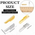 1 Set 240Pcs 2 Colors Iron Cord Lock Ends Stopper Clip for Paper Bag ...