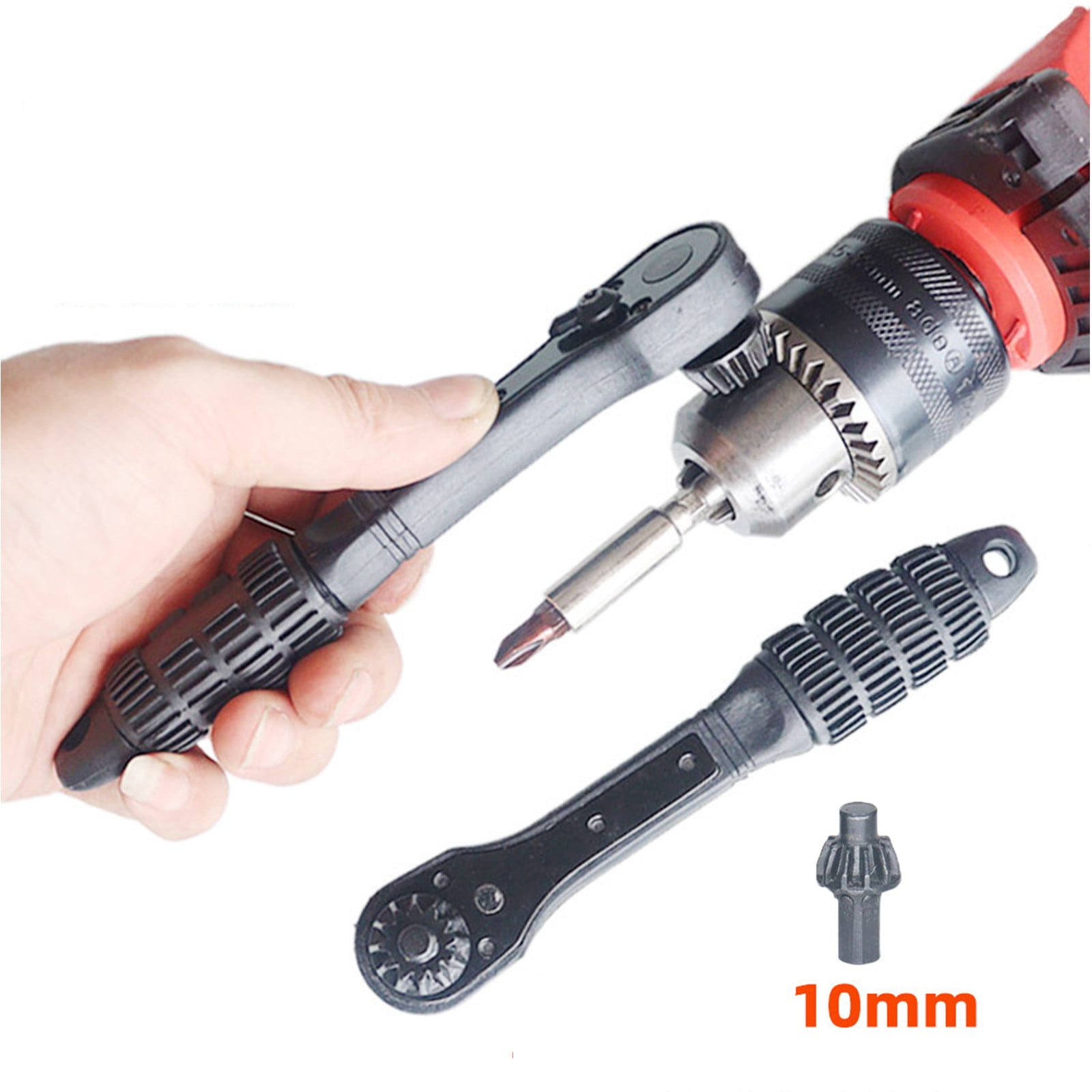 Rwvbm Magnetic Ratchet Drill Wrench-2nd Gen,10mm Interchangeable Chuck ...