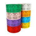 Raffle Auction Tickets - Double Row Roll, 1,000 Numbered, Perforated, 4 ...