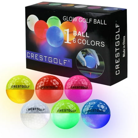 Balls, 6 pcs Golf Balls, LED Balls for Golfing, Water Resistant The , 3 ...
