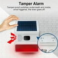 Solar Outdoor Motion Alarm, Motion Activated with Warning Lights and ...