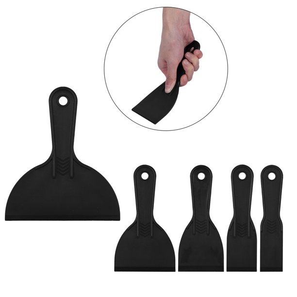 5 Pieces Plastic Putty Knife Set Flexible Paint Scrapers Tool for ...