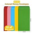 200 Pack Colorful Money Envelopes,6 1/2×3 1/2 in Self-Adhesive Seed ...