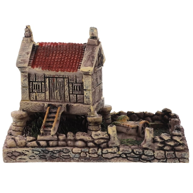 Paisaje de jardinería en miniatura Micro Village Stone House House ...