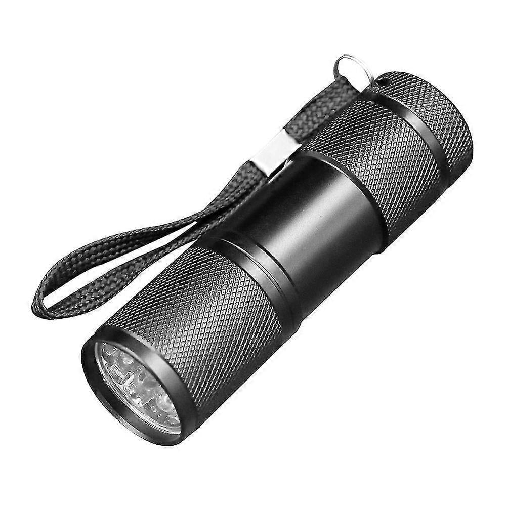 Mini linterna ultravioleta shaofei con detección de luz negra y 9 leds ...
