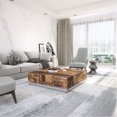 Light Brown Acacia Wood Coffee Table / For Modern Decor Spaces / Brings ...