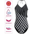 As Rose Rich Girls Swimsuit Ruffle One Piece Bathing Suits UPF50+, 7-8 ...