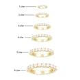 3 Carat 18K Yellow Gold LAB GROWN Diamond Eternity Wedding Anniversary ...