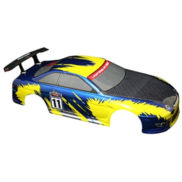 redcat racing road car body (1/10 scale), blue/yellow - Walmart.com