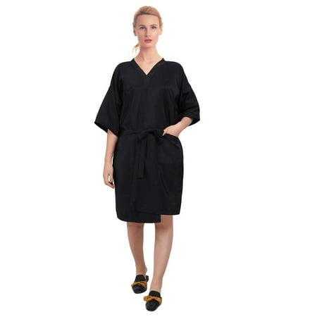 HISRFO Salon Client Gown Robe Cape Professional Waterproof V Neck SPA ...