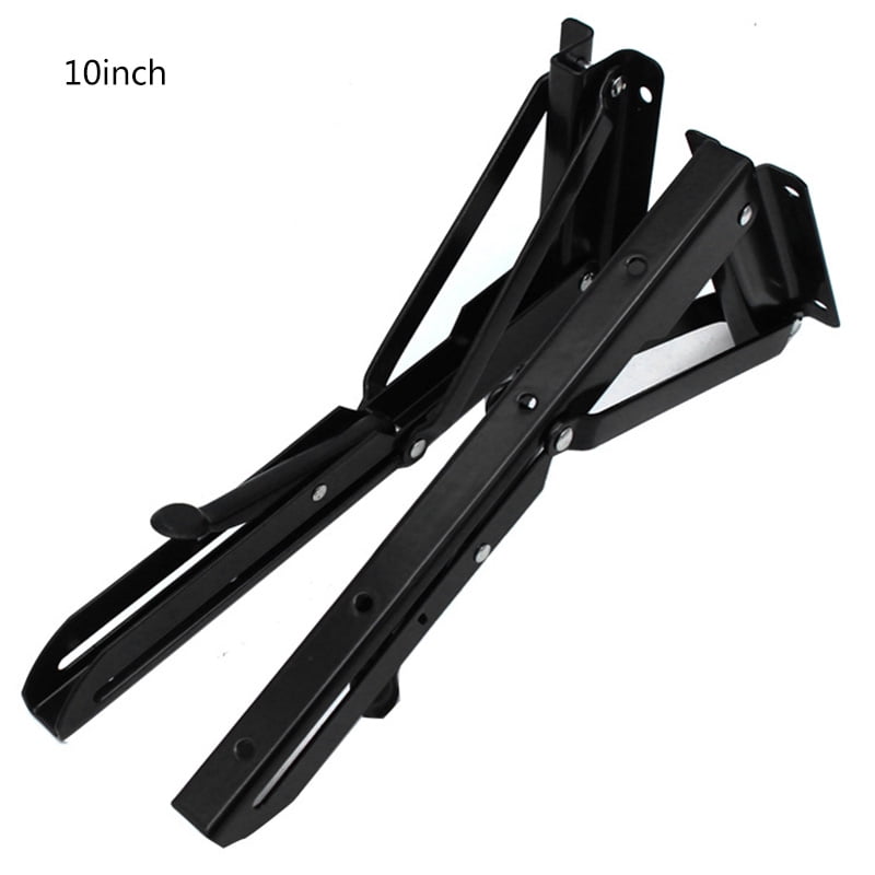 2 Pcs Folding Shelf Bracket Wall Mount Table Hinge Stainless Steel ...
