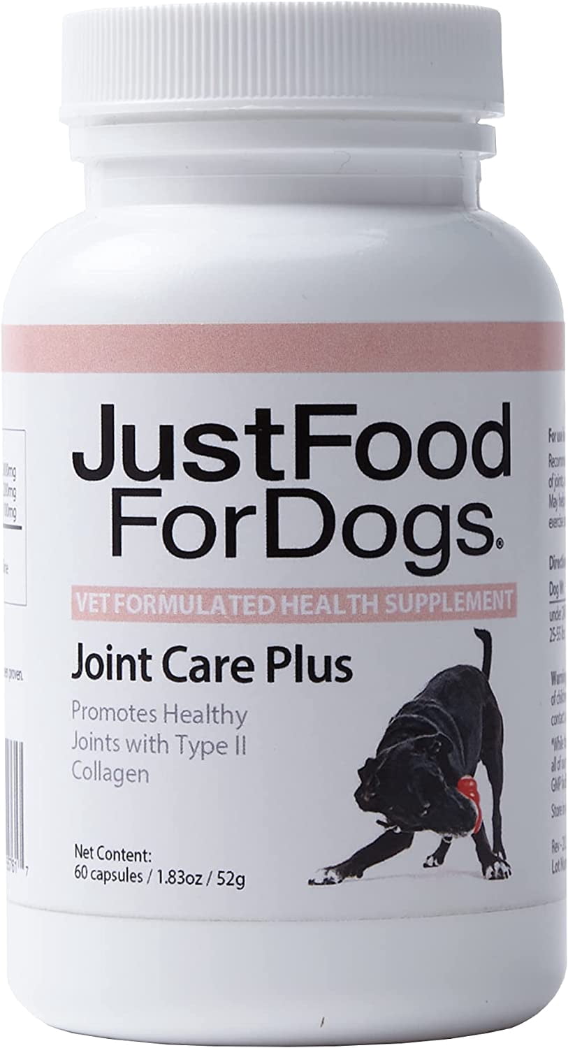 JustFoodForDogs Supplement Joint Care Plus Capsules, Count of 60 ...