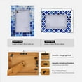 WWS-Indigo Picture Frames-Shades of Blue Bone Inlay-Mosaic Style Photo ...