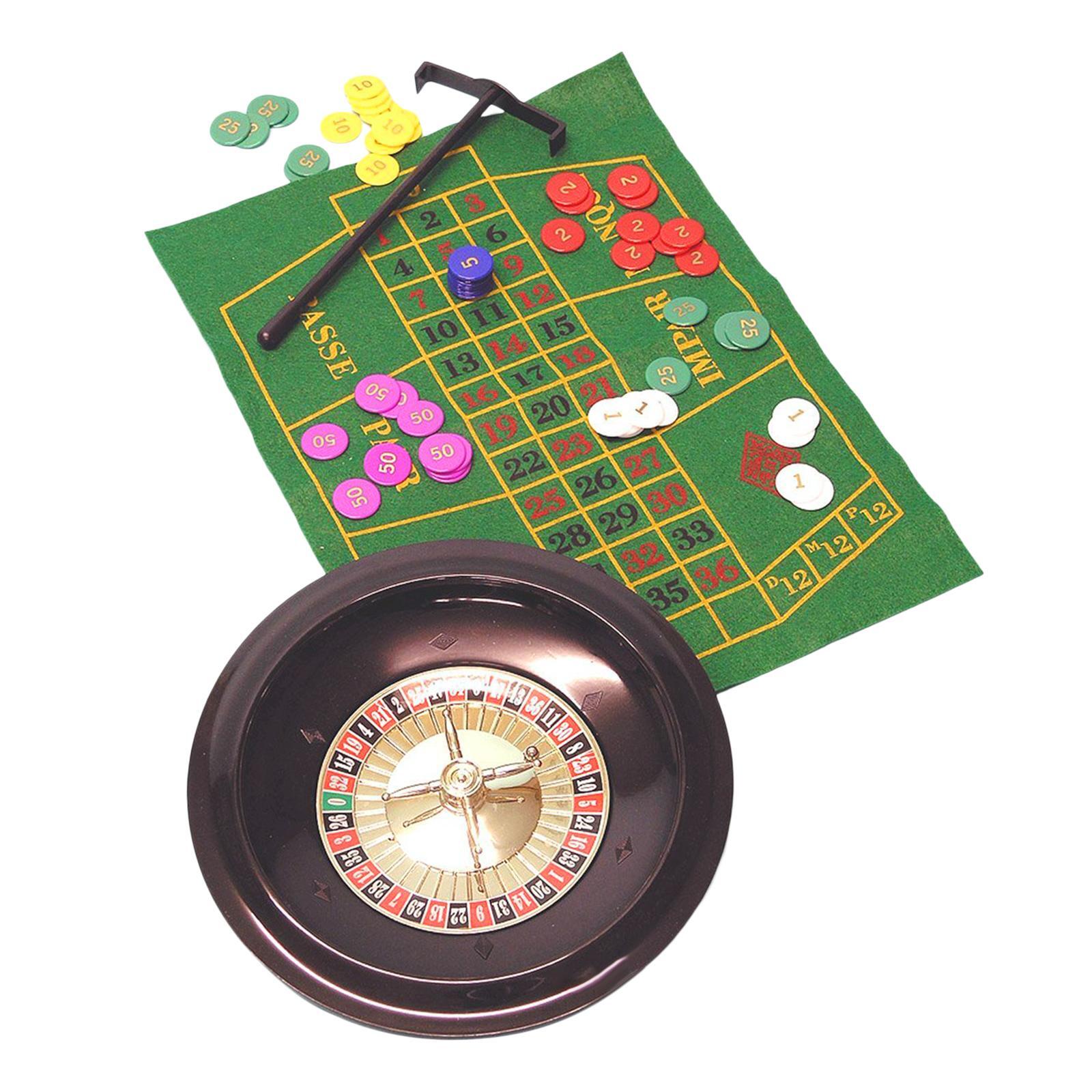 Rueda de ruleta de 10 pulgadas, 100 fichas y tapete de mesa incluidos ...