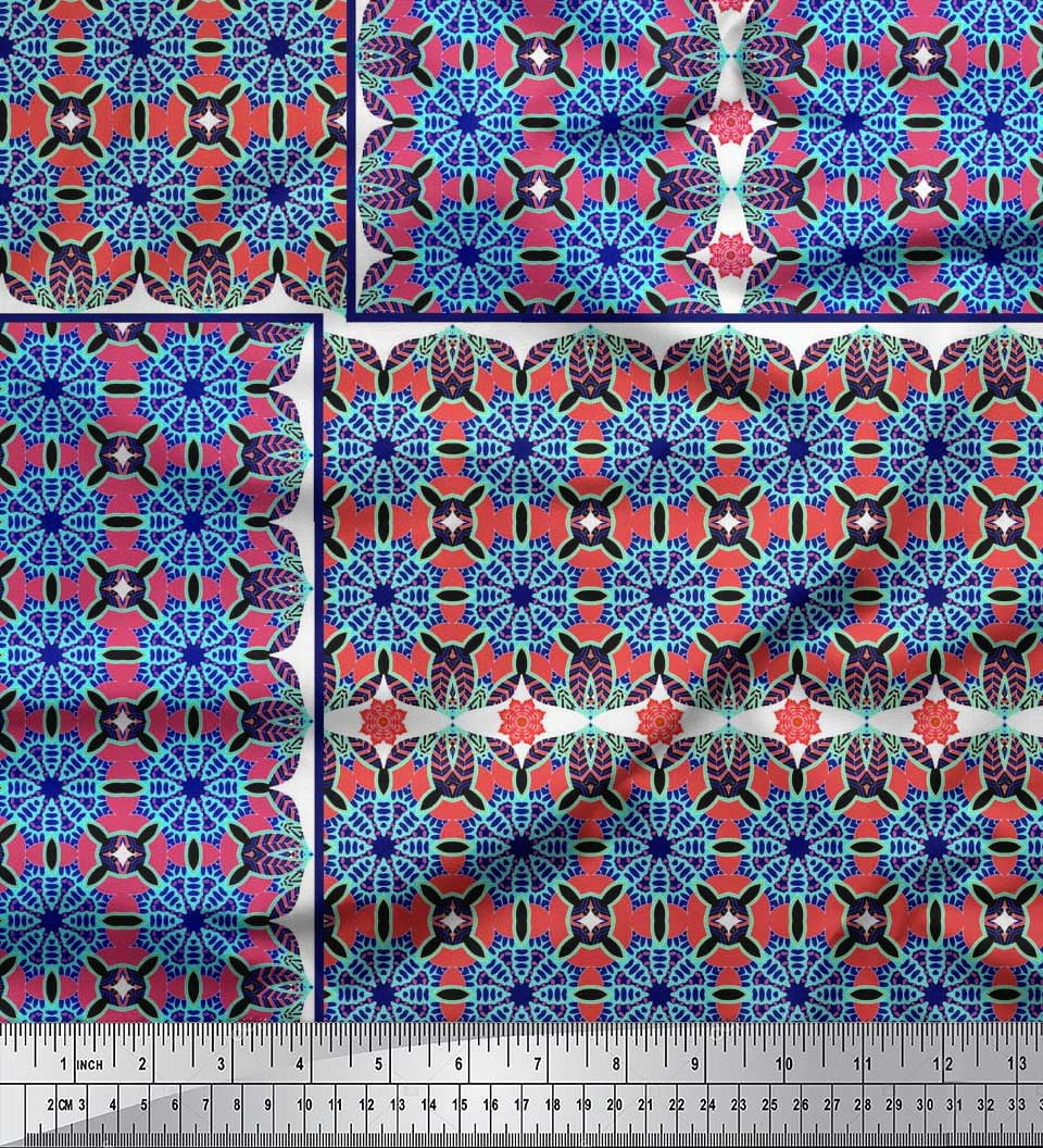 Soimoi Velvet Fabric Floral Patchwork Print Fabric by Yard 58 Inch Wide ...