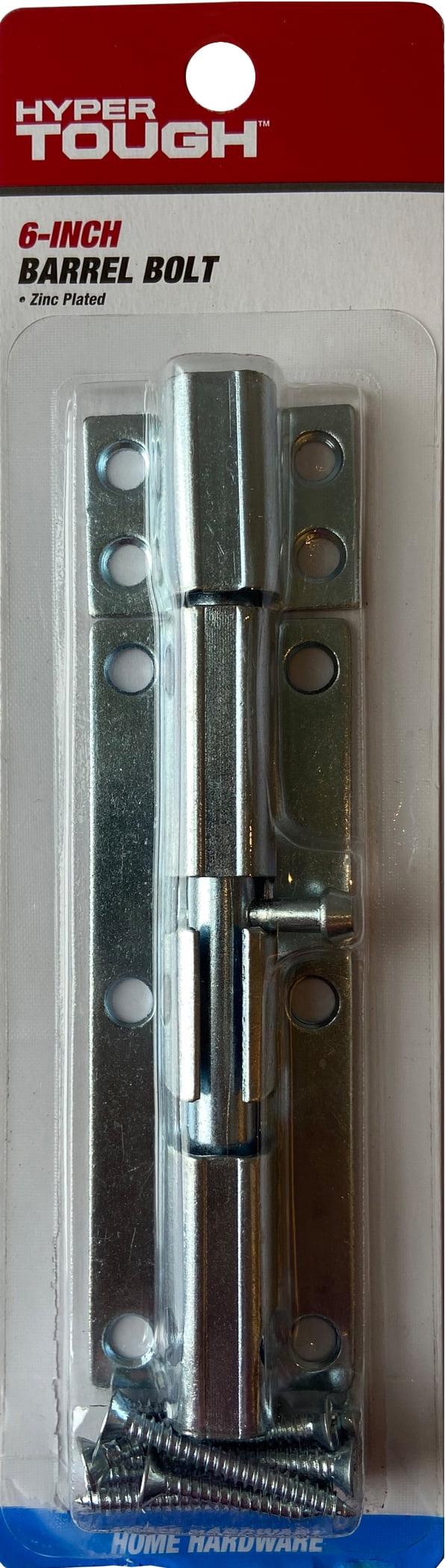6 in. Barrel Bolt, Zinc Plated, 1 Pack - Walmart.com