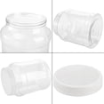 4 Pack 80 FL Oz 5/8 Gallon Clear Plastic Jars with Lids, Large Empty ...