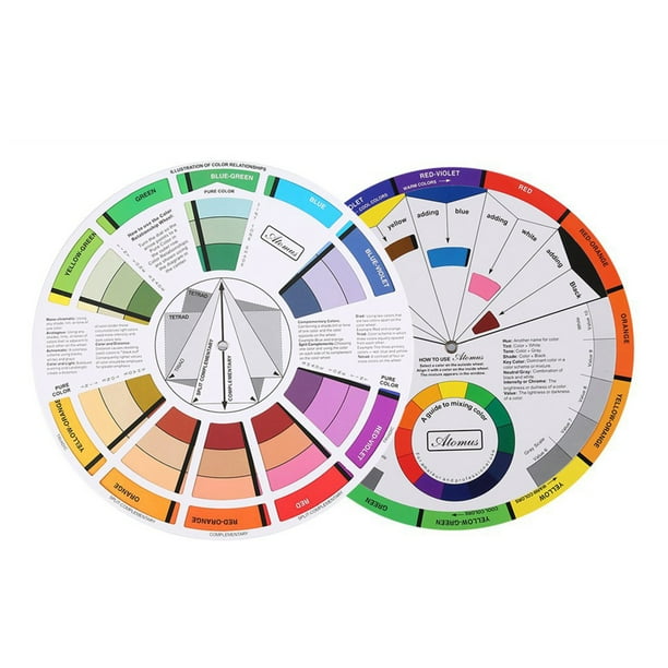 Pigment Color Chart, Mix Color Wheel, Color Wheel, Professional For ...