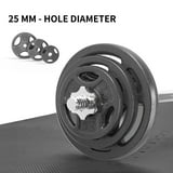 Free Shipping! Athletic Works 100LB Black Cast Iron Weight Plate Set ...