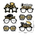 Xeyise 6 Pairs 2024 Graduation Glasses Set Sparkling Reusable ...
