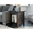 Nantucket End Table with Charging Station in Espresso - Walmart.com