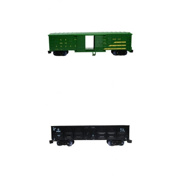2x 1:87 Scale Trains Freight Carriage HO Models Layout Diorama Toy ...
