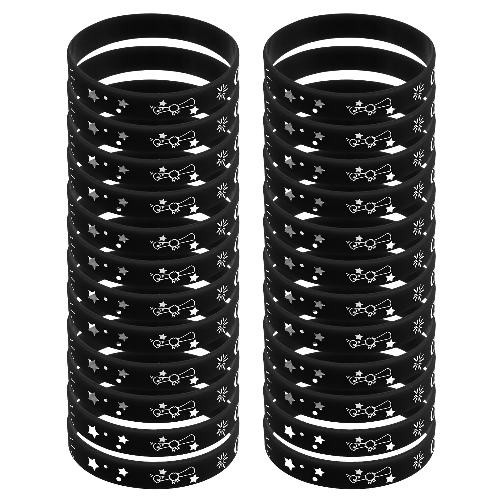 MOVTOTOP 24pcs Class Of 2025 Graduation Silicone Wristbands Class Of ...