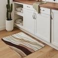 Abstract Wave Texture Front Door Mat Indoor Entrance, Vintage Earth ...